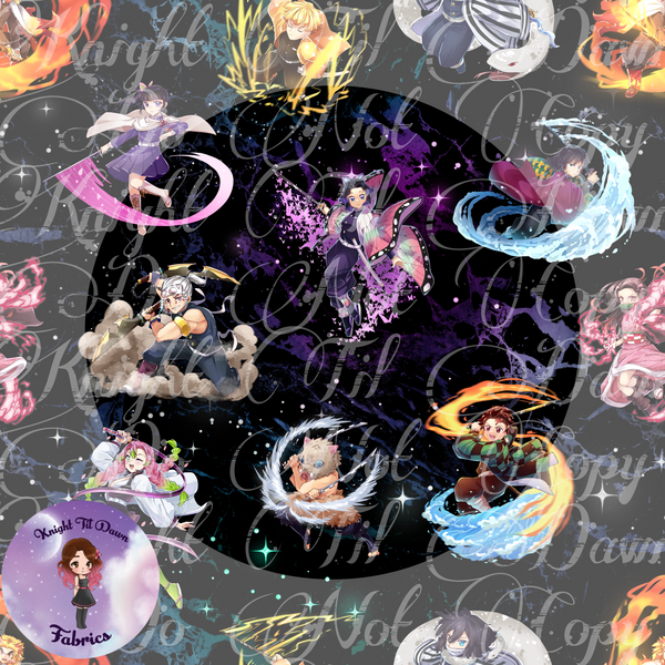 Hashira Corps Vinyl Retail – Knight Til Dawn Fabrics